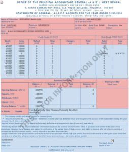 GPF Statement Download for Group A, B, C Employees of West Bengal ...